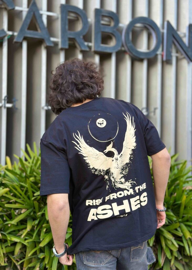 Batch Boston Cotton Oversized Back Print T-shirt For Men Online